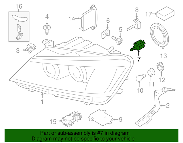 BMW 63117263050 Genuine OEM Factory Original Motor for sale online | eBay
