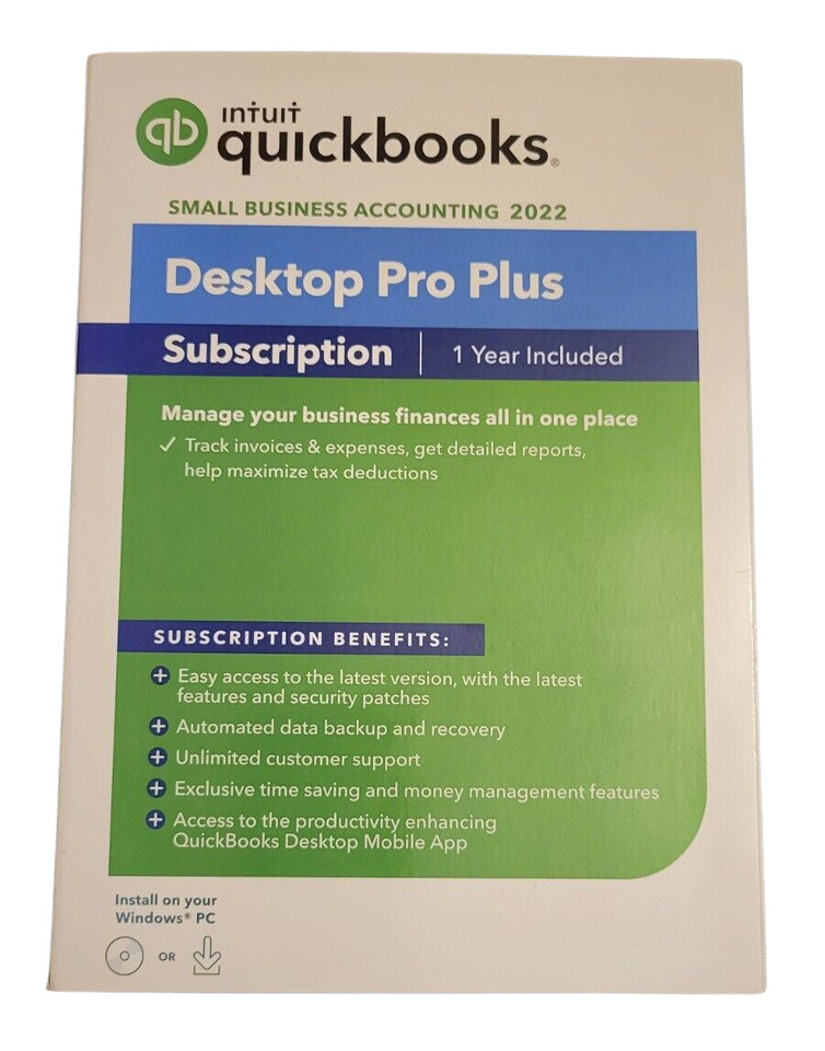 Intuit QuickBooks Desktop Pro Plus Small Business For Windows for sale ...