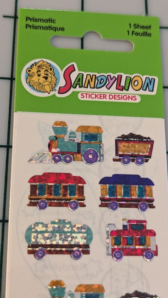 Vintage SandyLion Stickers Trains New In Pack 1 Sheet | eBay