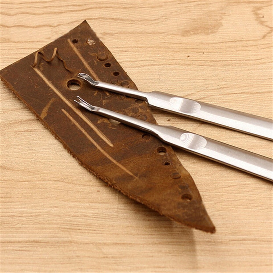 leather leathercraft tool stitching u+v shaped groover skiving edge ...
