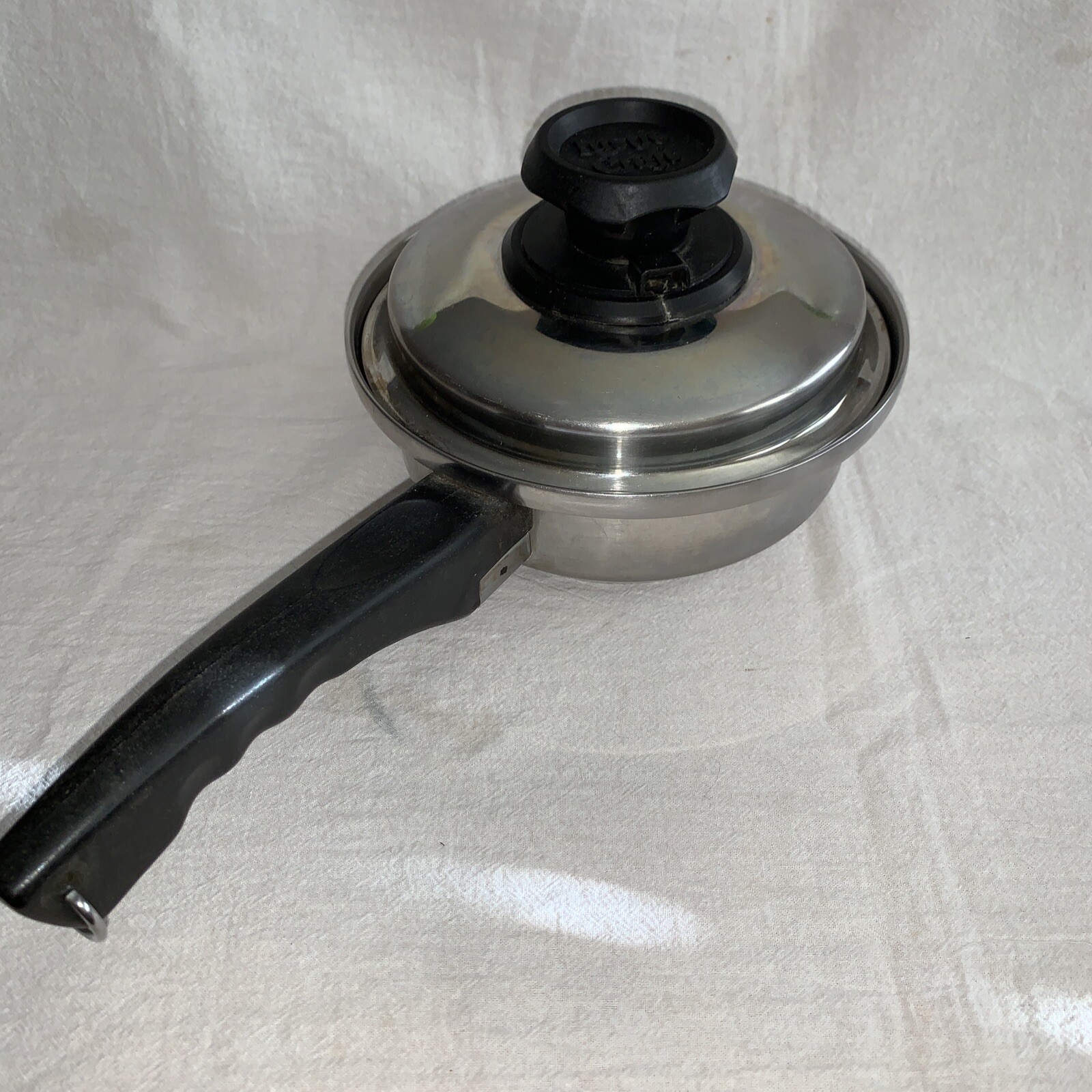 Lustre Craft 5-Ply Stainless Steel 1qt Sauce Pan/Pot w/ Vent Lid T304 ...