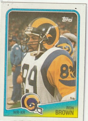 FREE SHIPPING-MINT-1988 Topps Ron Brown #290 RAMS PLUS BONUS CARDS | eBay