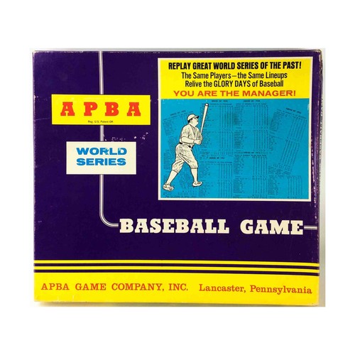 APBA Baseball Baseball (World Series Ed Game) Box Fair/EX | eBay