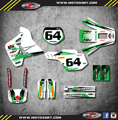 Kawasaki KDX 200 - 1991 / 1994 Full Custom Graphic Kit - STORM STYLE ...