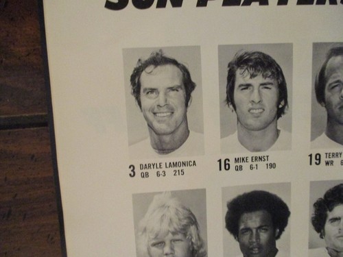 1975 Southern California Sun Football Program(DARYLE LAMONICA/PAT HADEN ...