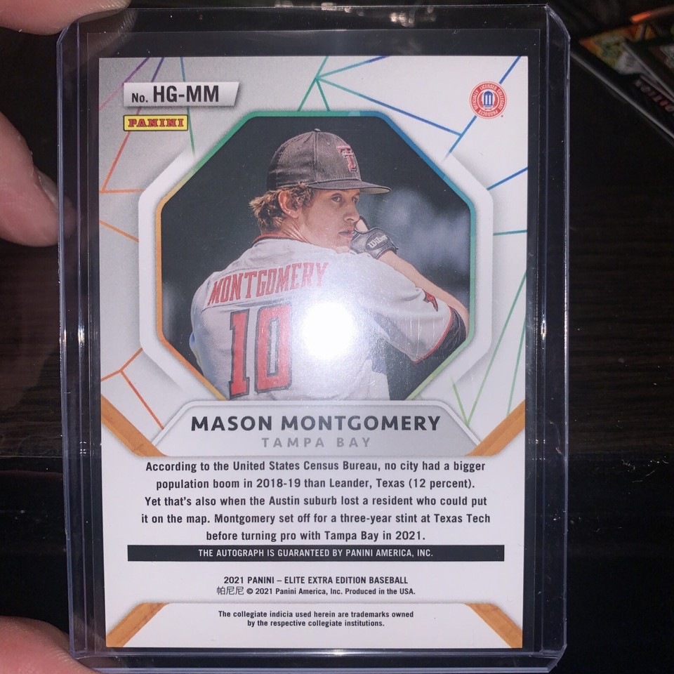 2021 Panini Elite Extra Edition-Hidden Gems-Mason Montgomery HG-MM Auto ...