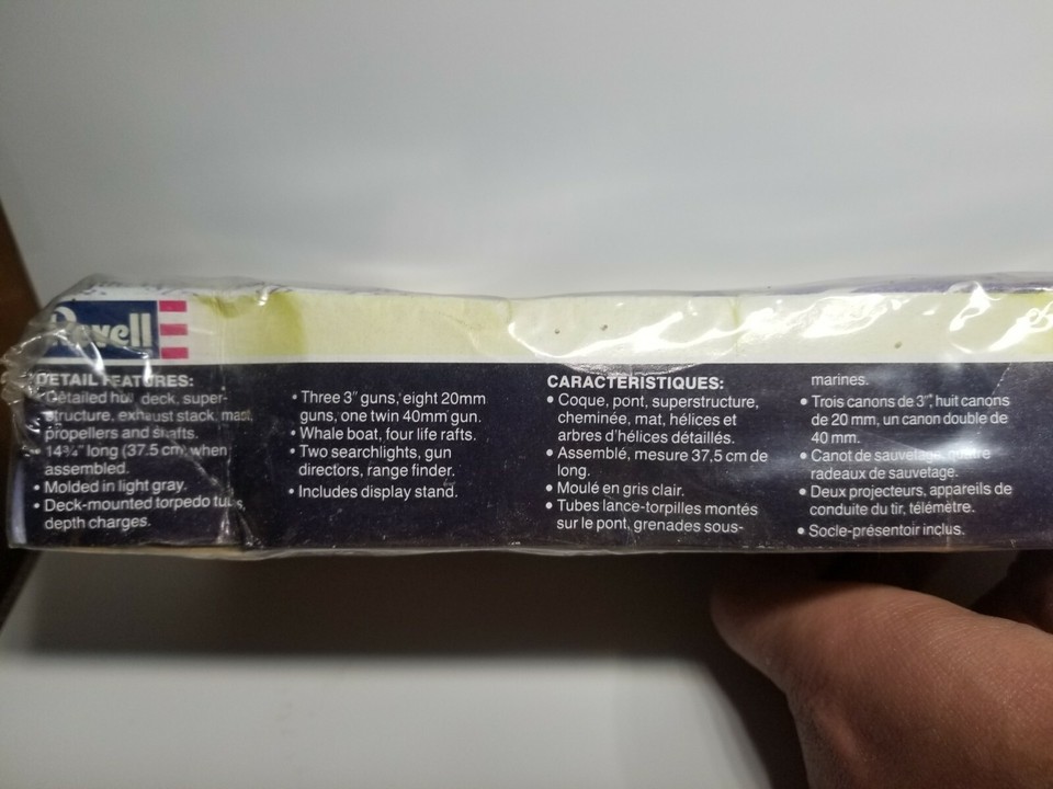 Revell 5024 U.S.S. Buckley WWII Destroyer Model Kit 14 3/4 Inches NEW ...