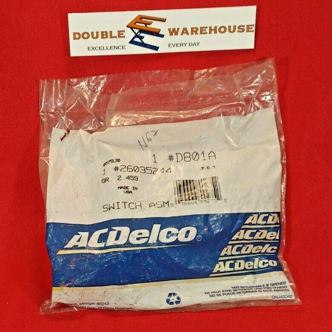 NOS OEM AC Delco 26035244 D801A Dimmer Switch | eBay