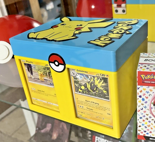 Pokemon Card holder Deck Box Storage l Pikachu Collectors chest l ...