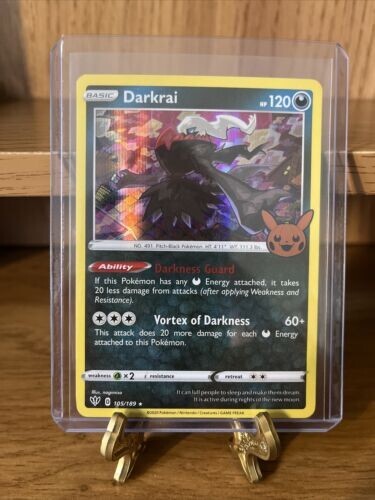 Pokemon TCG Trick or Trade Mini Set: DARKRAI 105/189 -- NM - Mint Holo ...