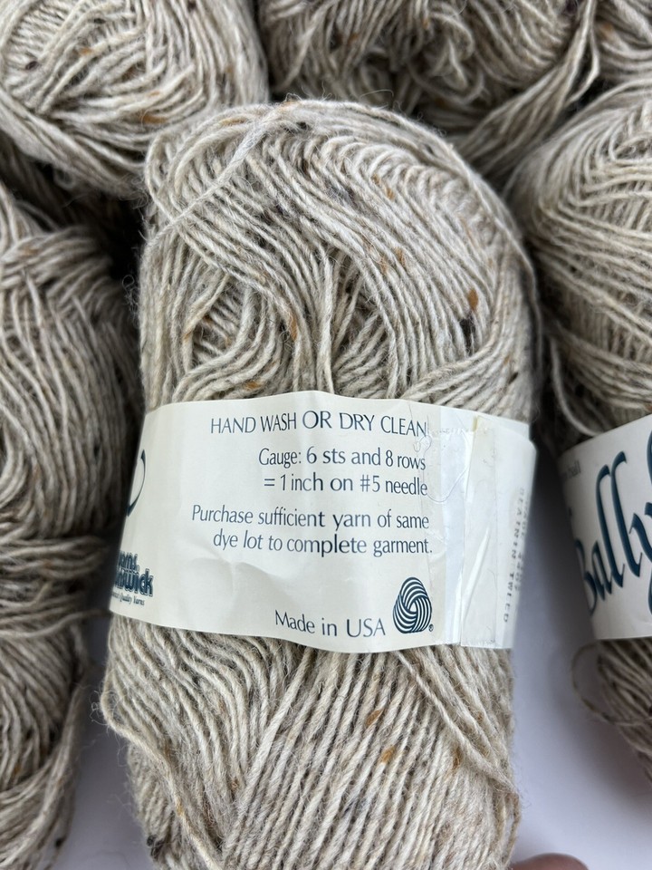 Lot of 10 Ballybrae Yarn Ball Brunswick Unscoured Wool Natural Oil ...