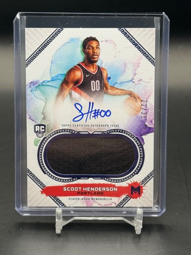 2024 Topps Motif Basketball Scoot Henderson /35 Rookie Patch Auto #103 ...