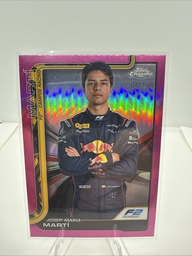 2025 Topps Chrome F1 #24 Josep Maria Marti F2 Pink Refractor /250 | eBay
