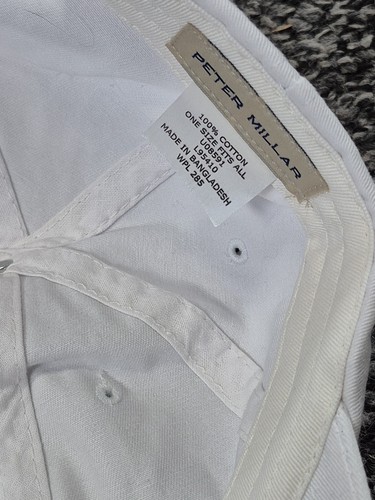 Brand New Peter Millar Classic Cotton Twill Golf Hat Cap Adjustable ...