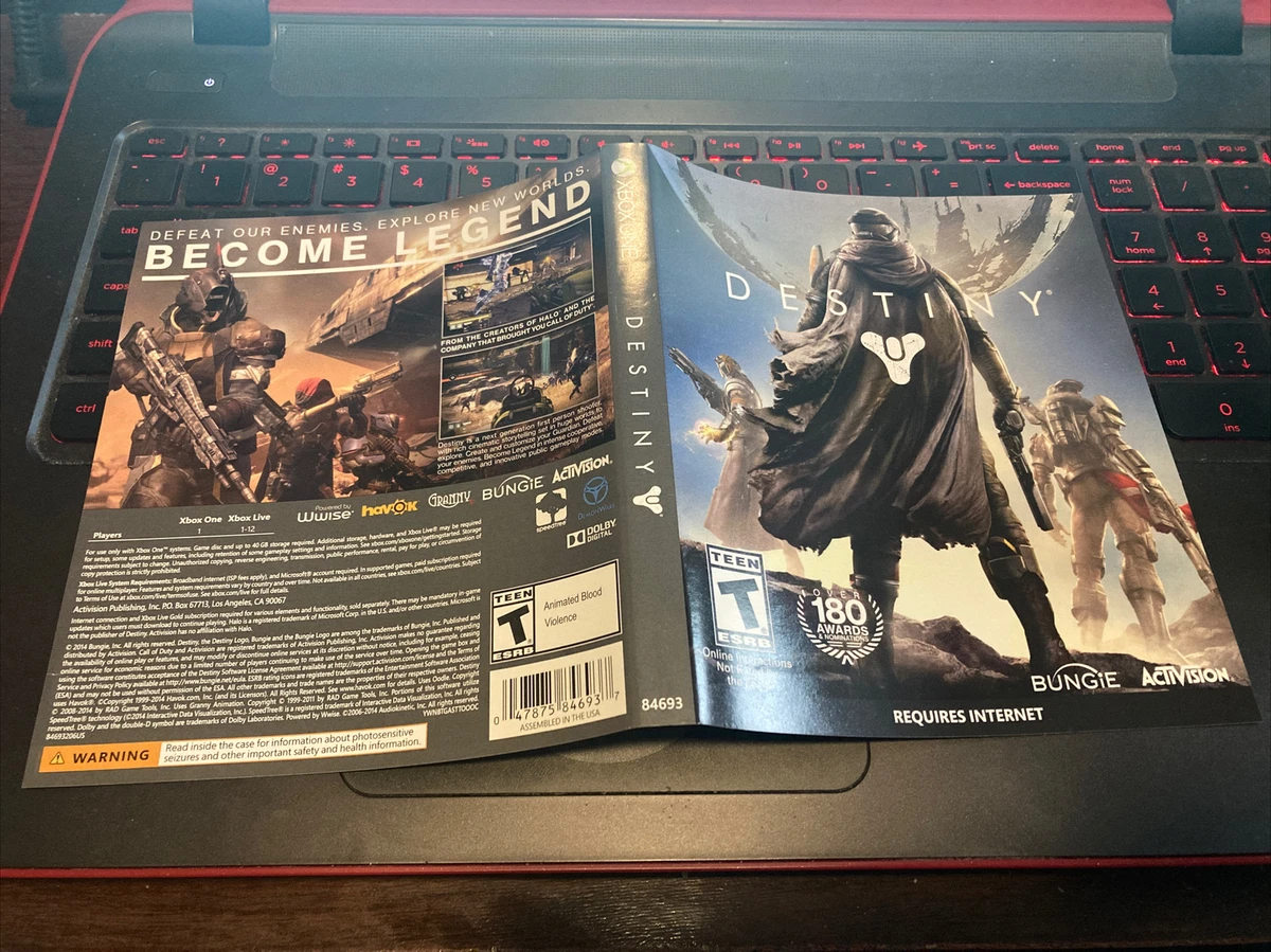 Xbox One Destiny Cover Art