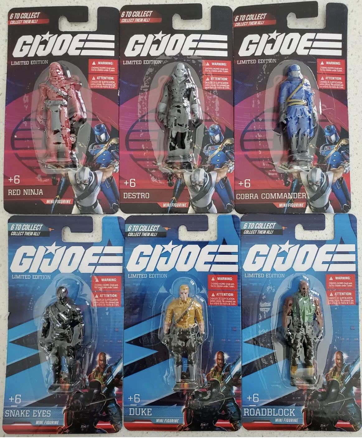 GI Joe limited edition Mini Figures *COMPLETE SET OF 6 | eBay