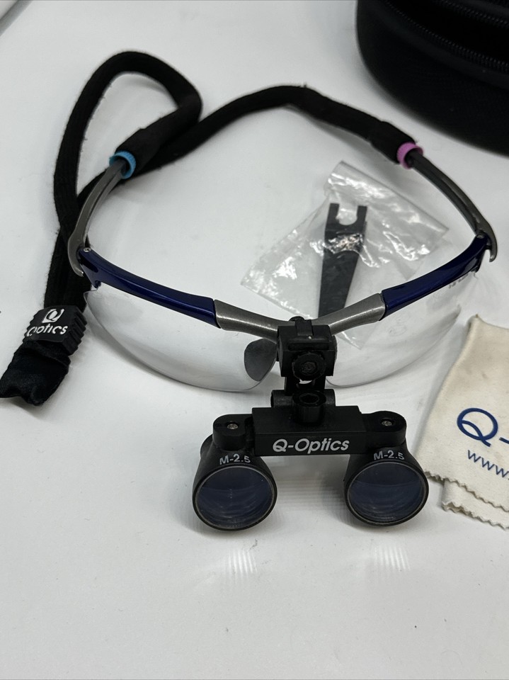 Q-Optics Dental Telescopic Loupes 2.5x Flip-Up with Case | eBay