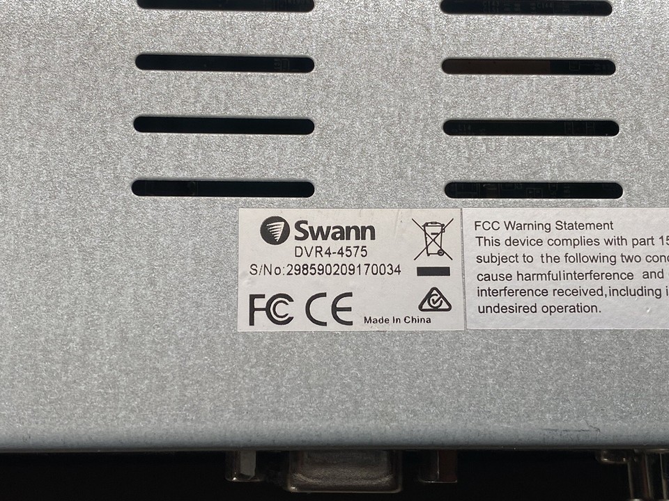Swann DVR Home Security System DVR4-4575 1TB Hard Drive & 4 T853 ...