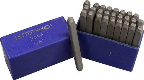 27 Pc Letter Punch Set | 1/16" (1.5Mm) Size | Includes 26 Alphabets a ...