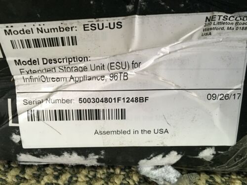 NetScout InfiniStream Extended Storage Unit 21-356892 NO DRIVES ️️ ️️ ...