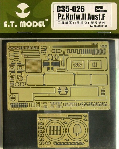 ET Model ET-C35026 1/35 Pz.Kpfw.II Ausf.F Photo Etches for Dragon 6263 ...