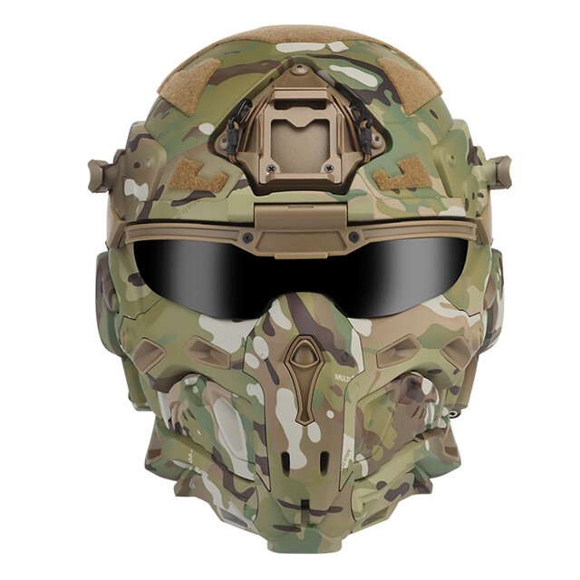 Tactical Assault Helmet Ii Built-In Headset with Mask Rail Anti-Fog ...