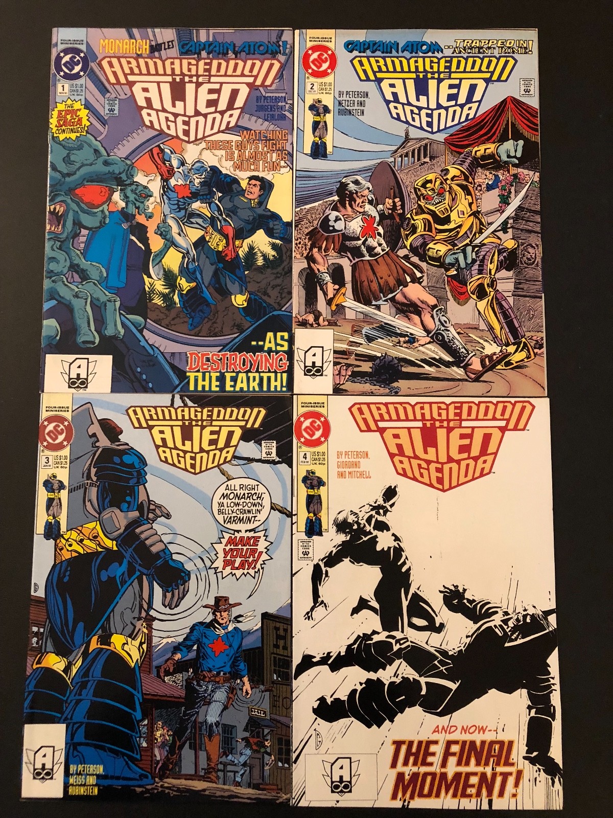 Armageddon: Alien Agenda #'s 1, 2, 3, 4 1991 High Grade 9.4 DC Comic ...