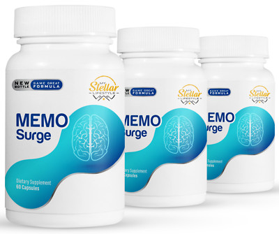 3 Pack Memo Surge, focus and memory support-60 Capsules x3 | eBay