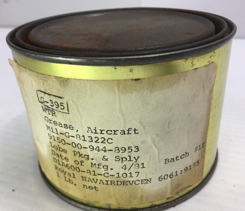 Vintage MILITARY G-359 High Temperature AIRCRAFT GREASE 1 pound ...