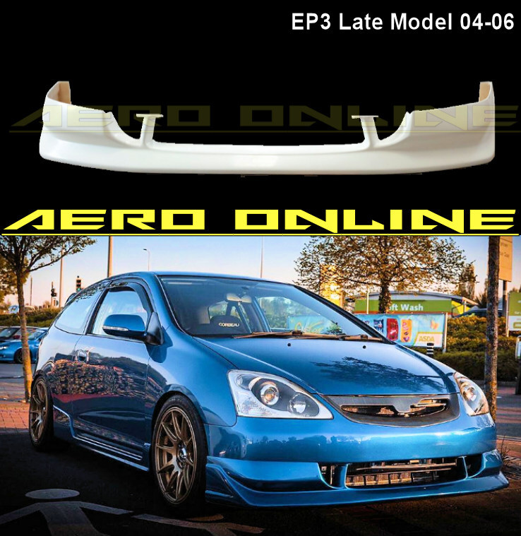Air Walker Style Front Lip For Honda Civic EP3 Type R 04-06 Late Model ...