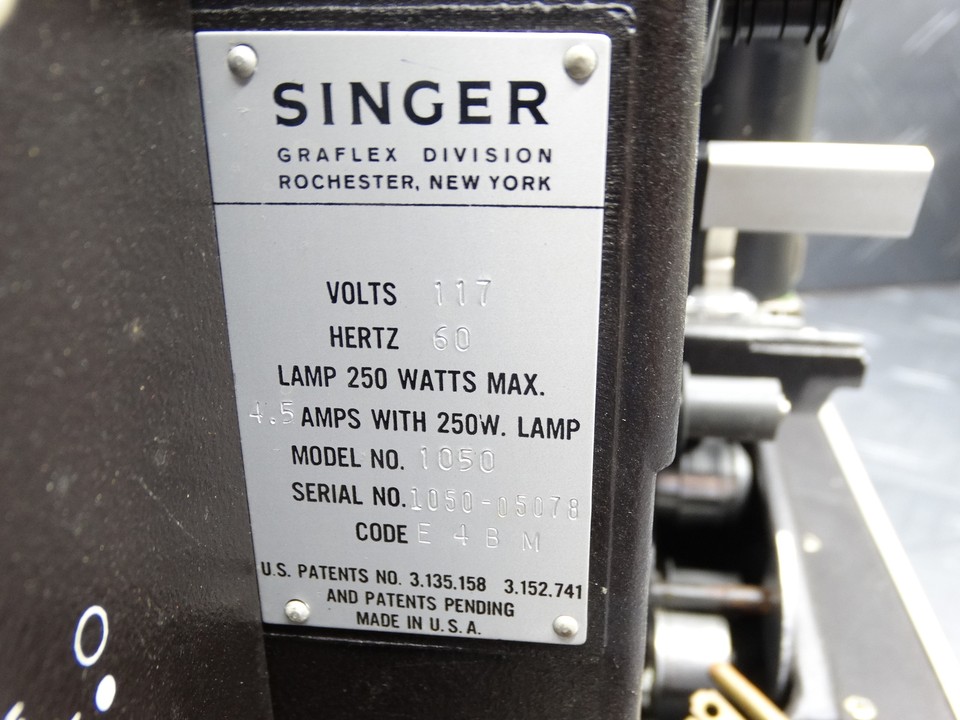 Singer Graflex 16 Film Projector 16mm 1050 Vintage | eBay