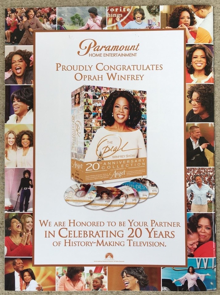 Oprah 20 Year Celebration Variety November 2005 magazine Winfrey WATCH ...