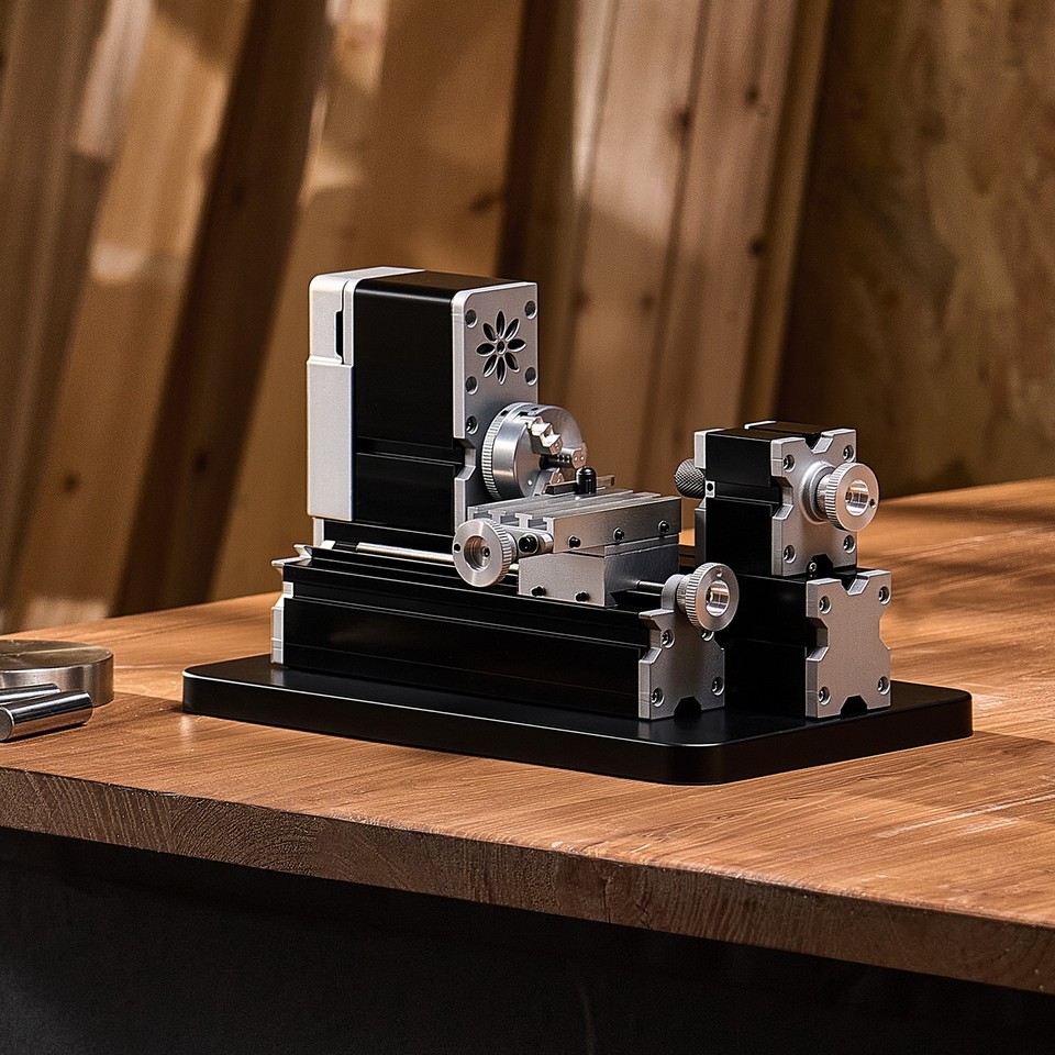 VEVOR Mini Metal Lathe Machine 2.76 x 5.12 in Power Metal Lathe 20,000 ...