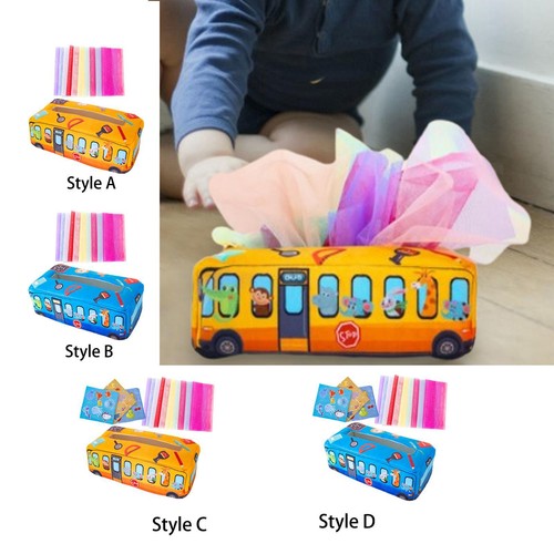 Baby Tissue Box Preschool Learning Crinkle Tissue Busy Pull Tissues ...