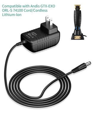 AC/DC Adapter For Andis GTX-EXO ORL-S 74100 Cord/Cordless Lithium-lon ...