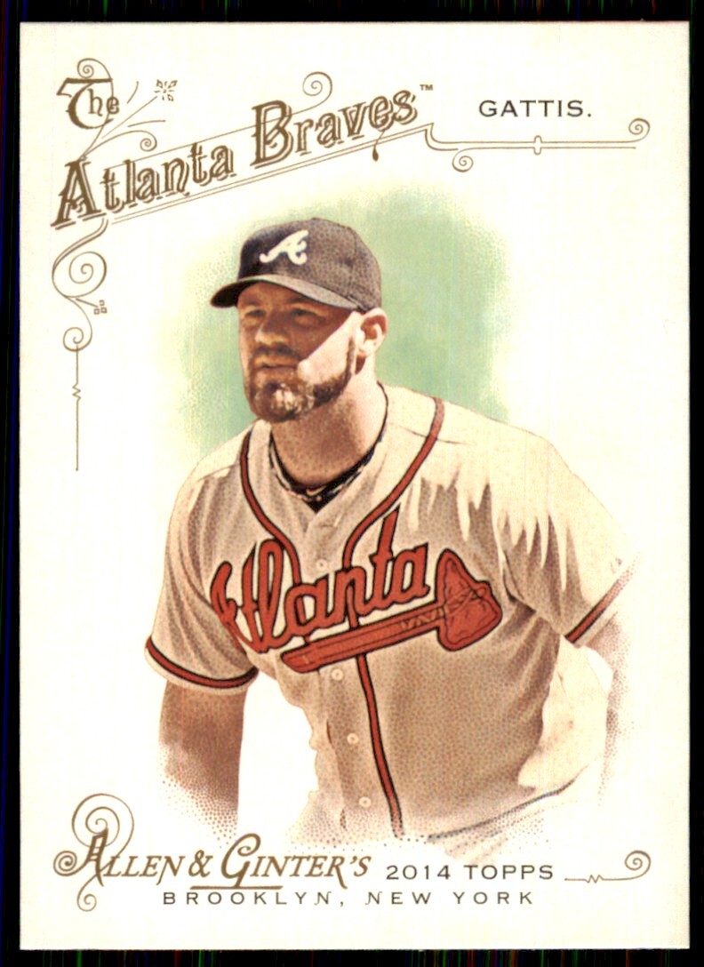 2014 Topps Allen & Ginter Evan Gattis Atlanta Braves #219 MLB Baseball ...