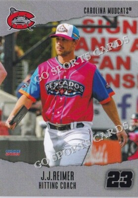 2023 Carolina Mudcats JJ Reimer Milwaukee Brewers Minor League HC | eBay