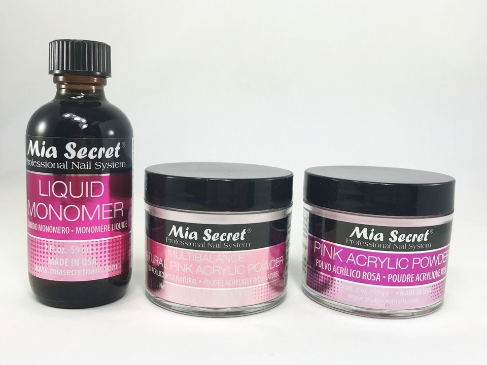 MIA SECRET LIQUID MONOMER with ACRYLIC POWDERS - Choose Your Combo and ...
