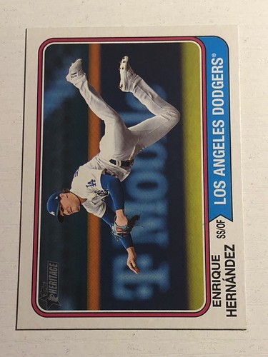 2023 Topps Heritage High Number Short Print Enrique Hernández Dodgers ...