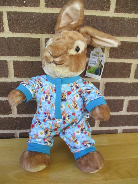 Build a Bear Peter Rabbit 18" Stuffed Plush 5 in 1 Sound Carrot Costume ...