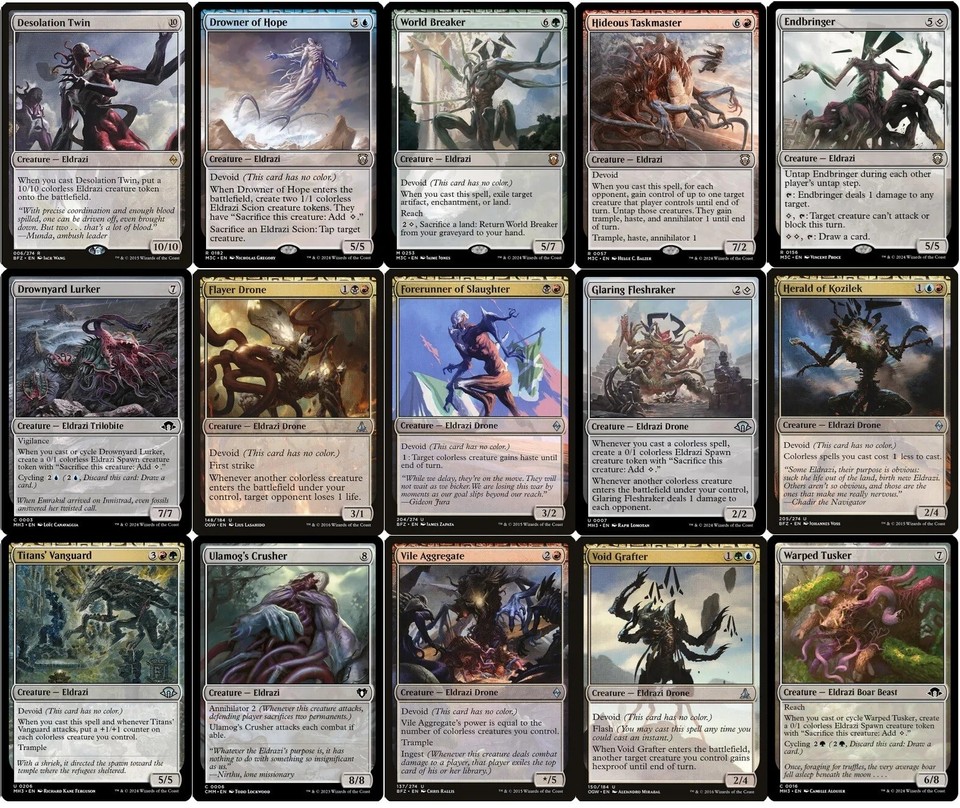 Elite Commander 5 Color Eldrazi Deck - Ulalek - Strong - EDH - 100 Card ...