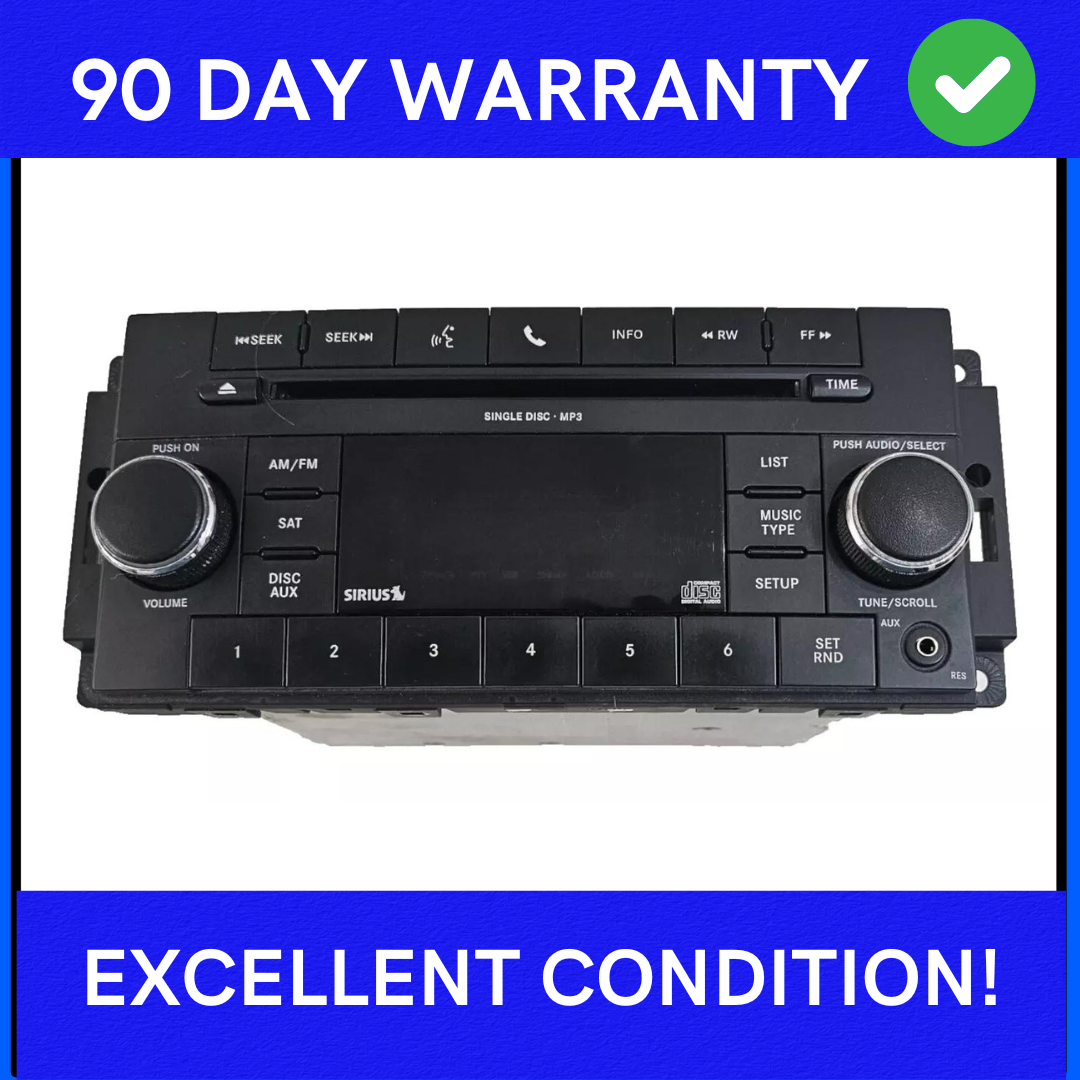 2007-2013 Jeep Wrangler Liberty Radio RES CD Player Sirius AUX MP3 OEM