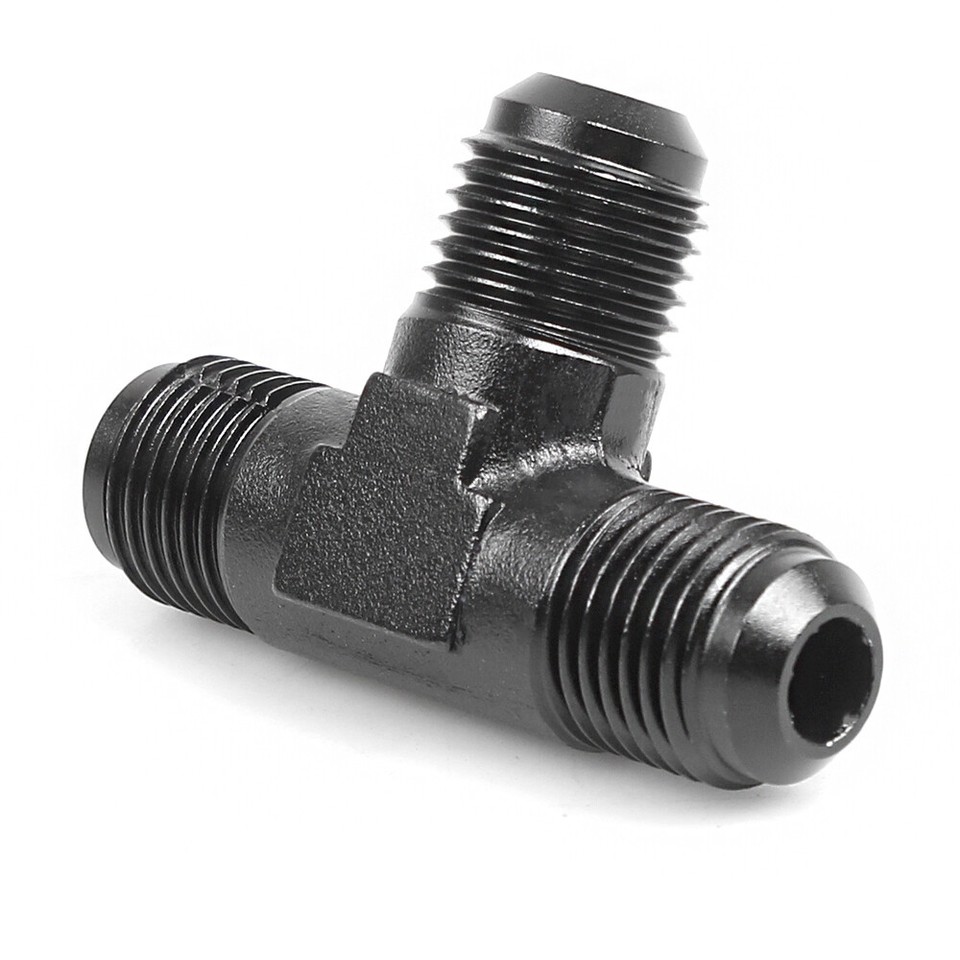 AN4 AN6 AN8 AN10 AN12 Male to 2x AN Male 3-Way Tee T-Piece Fitting ...