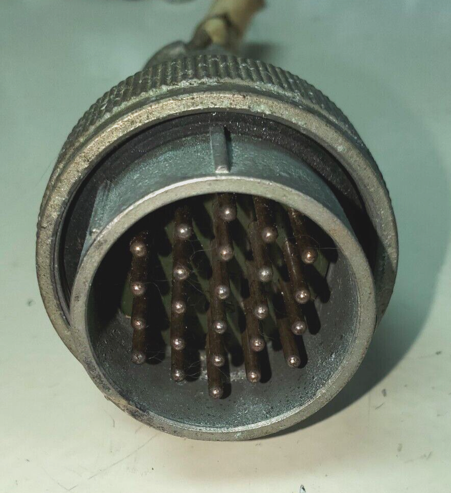 JRC Raytheon Radar Antenna Cable Connector 24 Pin Male Large Older 12 ...