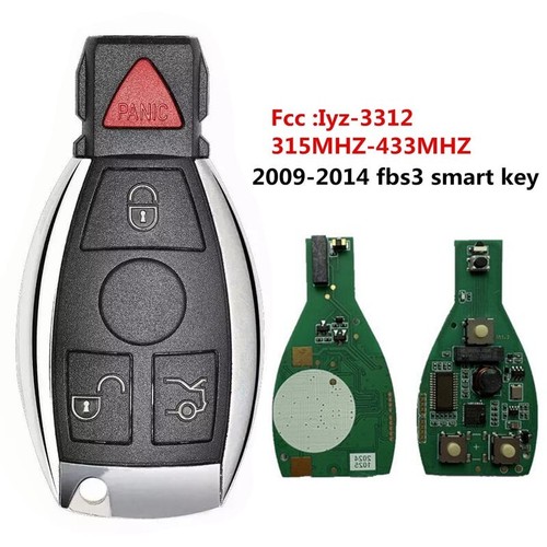 Proximity Smart Keyless Remote FOB for Mercedes-Benz FBS3 system W204 ...