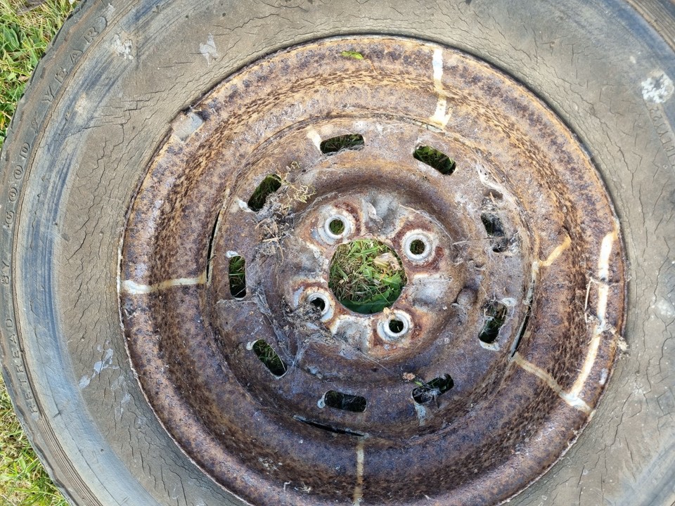 Caravan Wheel Trailer Wheel and Tyre R13 4inch PCD Replacement Or Spare ...