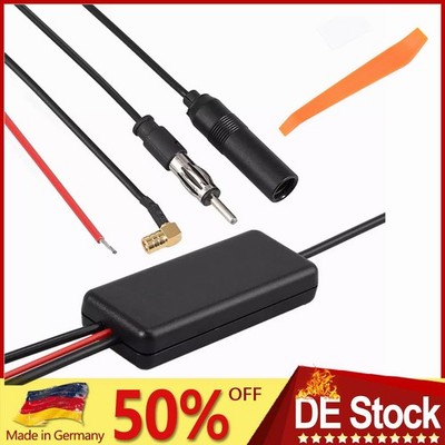 DAB-Antenne Auto Splitter Verstärker SMB DIN DAB+ FM AMAdapter Radio ...