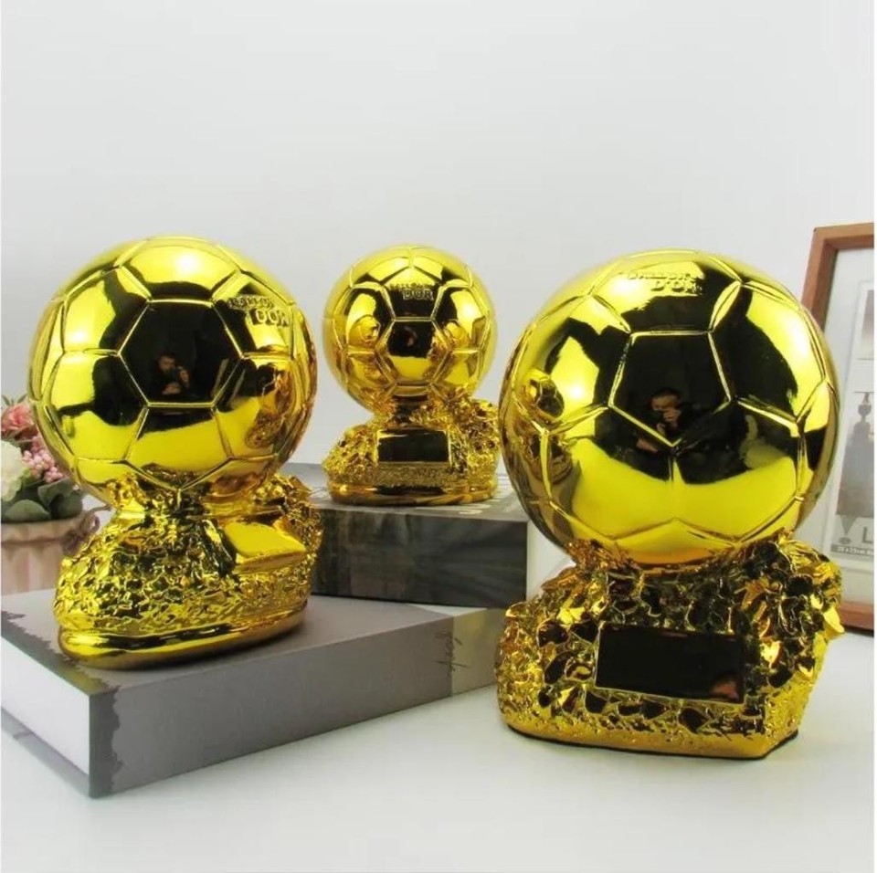 Mini Ballon d'Or Trophy - Personalized Option | Golden Replica Award ...