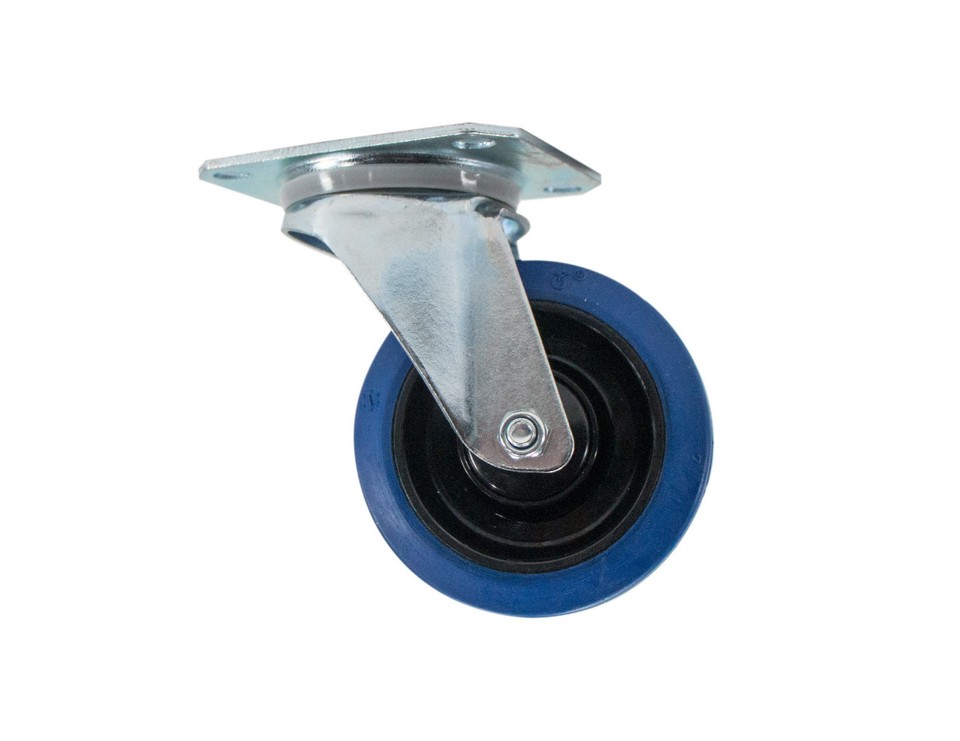 4 OSP Swivel Premium 4" Blue Rubber Caster for ATA Rack Road Cases ATA ...