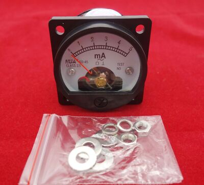 1PC AC 0-5MA Analog Ammeter Panel AMP Current Meter SO45 Cutout 45mm | eBay